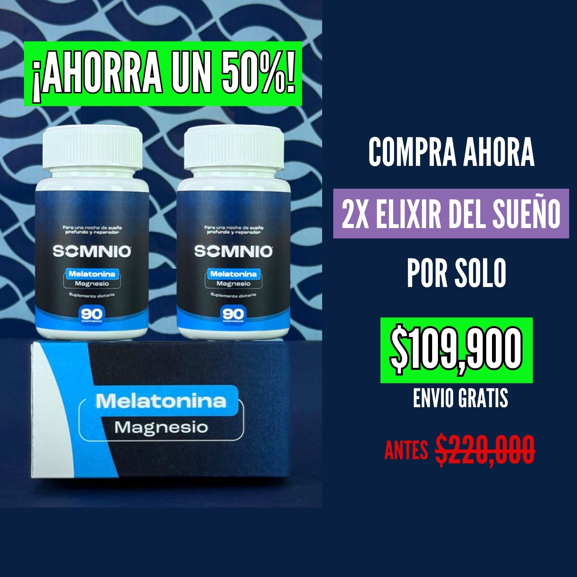 90 comprimidos de melatonina citrato de magnesio – My Store